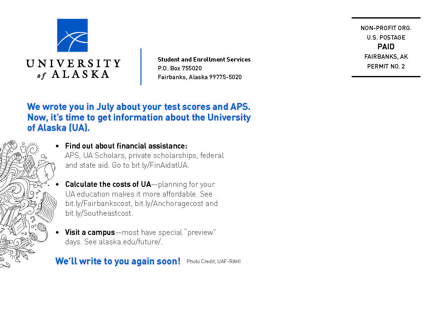ACT/SAT Mailings | Student and Enrollment Strategy